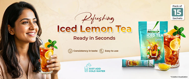 Iced Lemon Tea Sachets Pack for Summer Refreshment