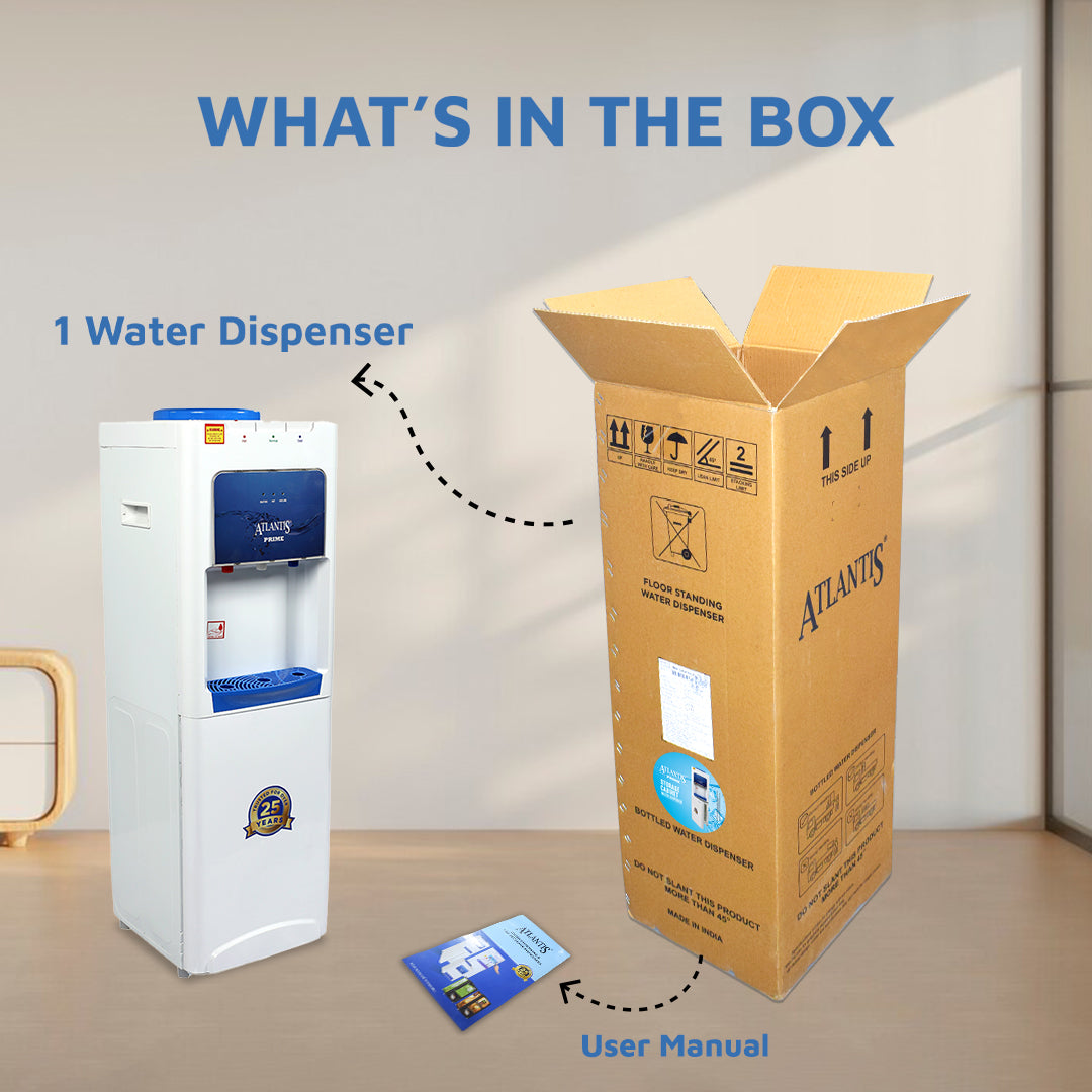 ATLANTIS PRIME Water Dispenser | Cooling Cabinet- 3Taps
