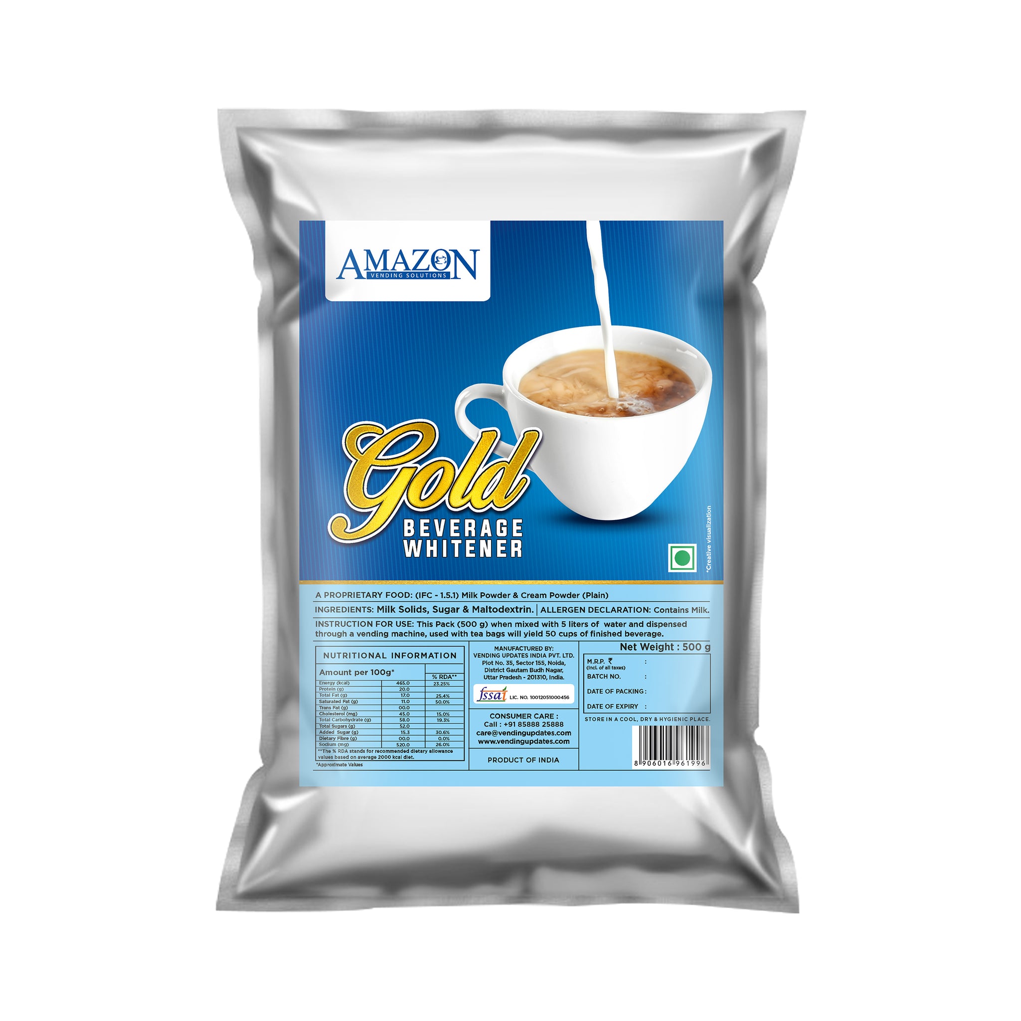 AMAZON Gold Dairy Mix Whitener - 500g (Perfect for Atlantis Select )
