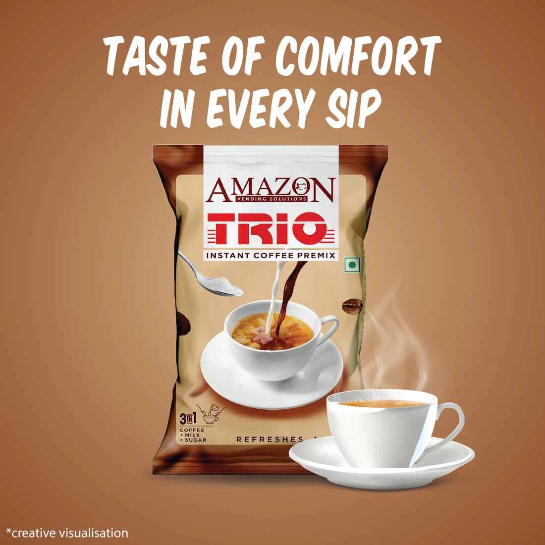 Amazon Trio Coffee Premix for Vending Machines