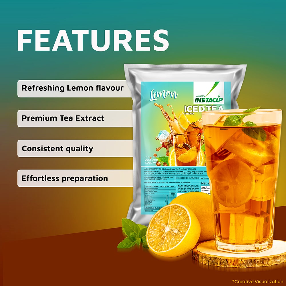 AMAZON Icy Lemon Flavoured Iced Tea Premix - 1kg