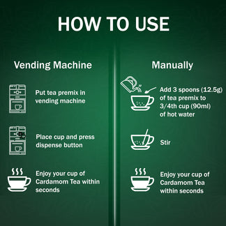 AMAZON Plus Cardamom Tea Premix | Vending Machine Chai