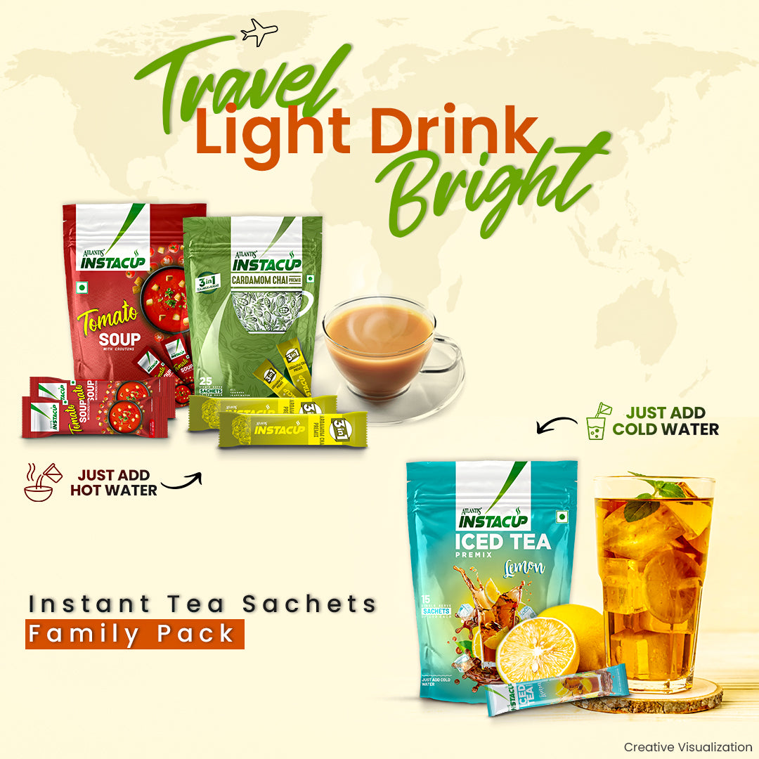 Instant Tea Sachets Premix Online for Travelers