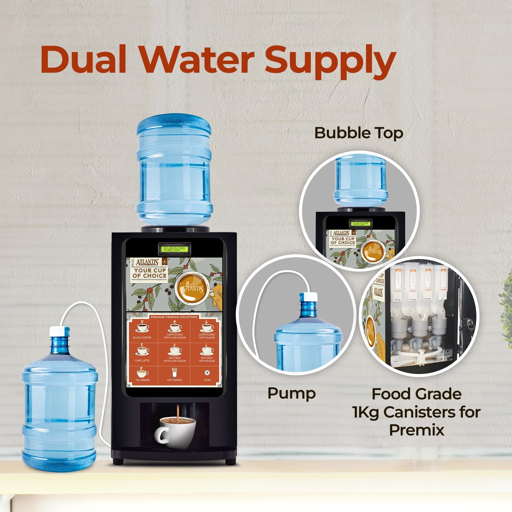 7 Option Hot Beverage Machine with Free Starter Kit